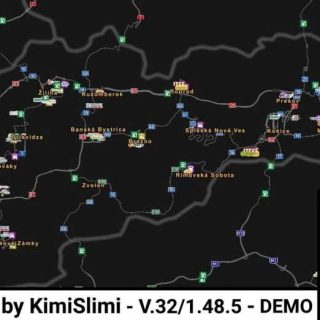 SVK MAP par KimiSlimi V.32/1.48.5 ETS2 - ETS2 Mod | ATS Mod