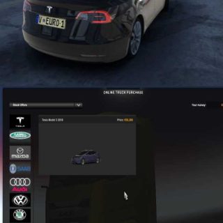 Tesla Model 3 Performances v1.0 ETS2 - ETS2 Mod | ATS Mod