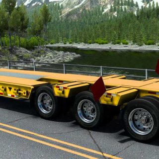 Remorque Lowboy à col rigide BWS v3.1 1.48.5 ATS - ETS2 Mod | ATS Mod