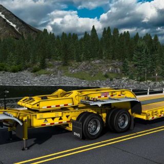 Remorque Lowboy à col rigide BWS v3.1 1.48.5 ATS - ETS2 Mod | ATS Mod