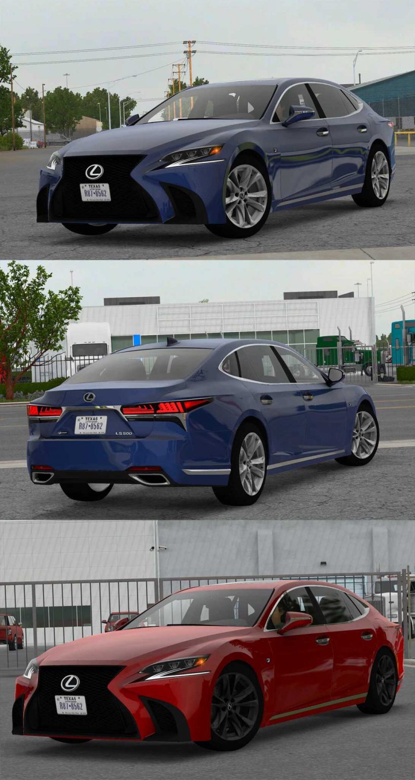 Lexus LS 500 F-Sport 2018 v1.2 1.49 ATS - ETS2 Mod | ATS Mod