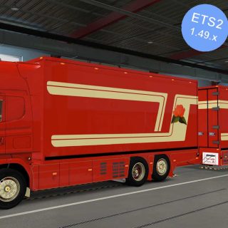 SCANIA R620 FLEURS + REMORQUE TANDEM 1.49.x ETS2 - ETS2 Mod | ATS Mod