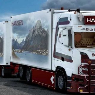Scania S580 Tandem Hansen v1.2 1.49 ETS2 - ETS2 Mod | ATS Mod