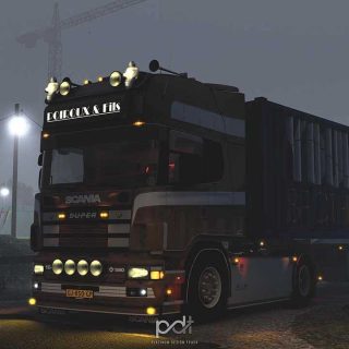 Scania 164L V8 580 + Remorque Poiroux & Fils v2 1.49 ETS2 - ETS2 Mod | ATS Mod