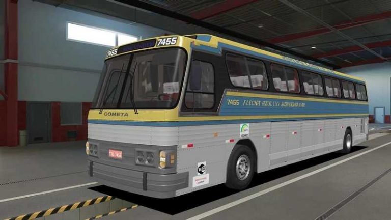 Scania CMA Comet Flecha Azul Bus v3.6 1.49.x ATS - ETS2 Mod | ATS Mod