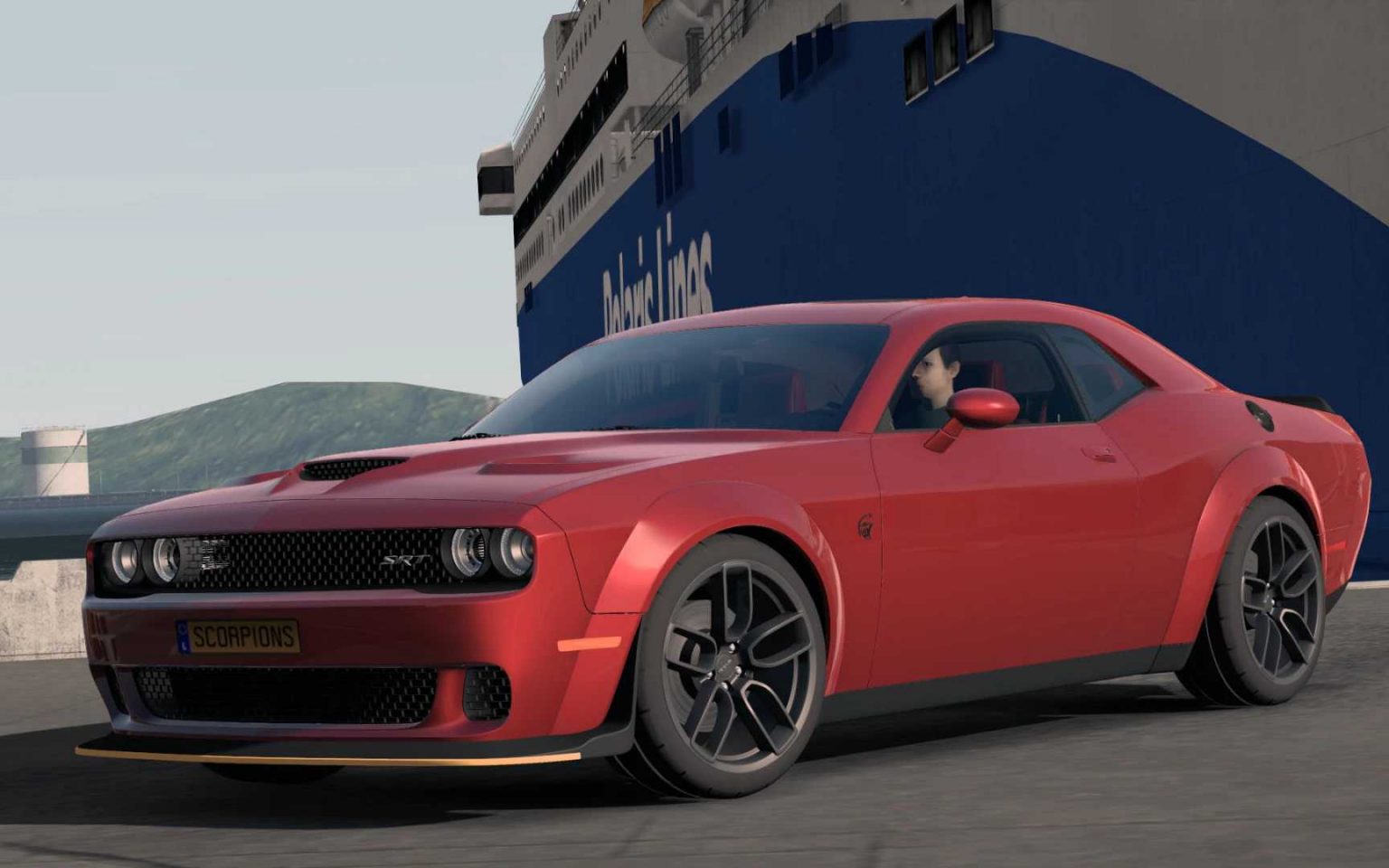 Dodge Challenger SRT Hellcat Widebody 2018 V1.7 1.50 ETS2 - ETS2 Mod ...