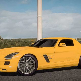 Mercedes Benz SLS AMG 2011 v1.2 ETS2 - ETS2 Mod | ATS Mod