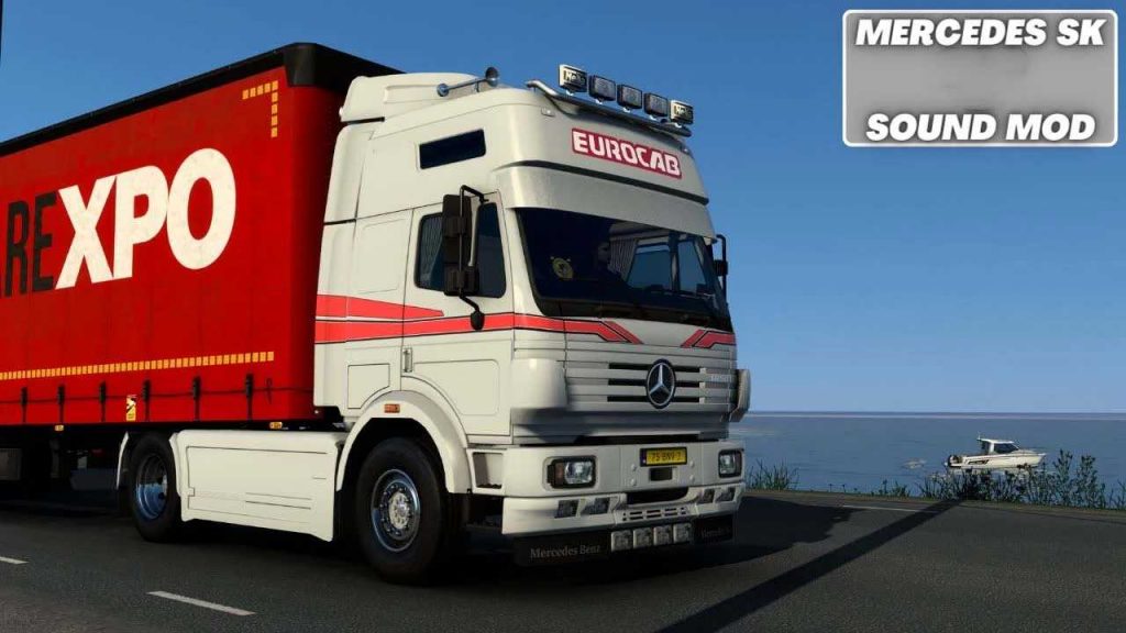 Mercedes SK OM442/446 V8 Son d'origine v2.5.1 1.50 ETS2 - ETS2 Mod | ATS Mod
