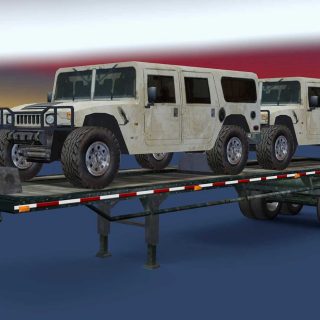 REMORQUE MILITAIRE HUMMERS 1.50 ATS - ETS2 Mod | ATS Mod