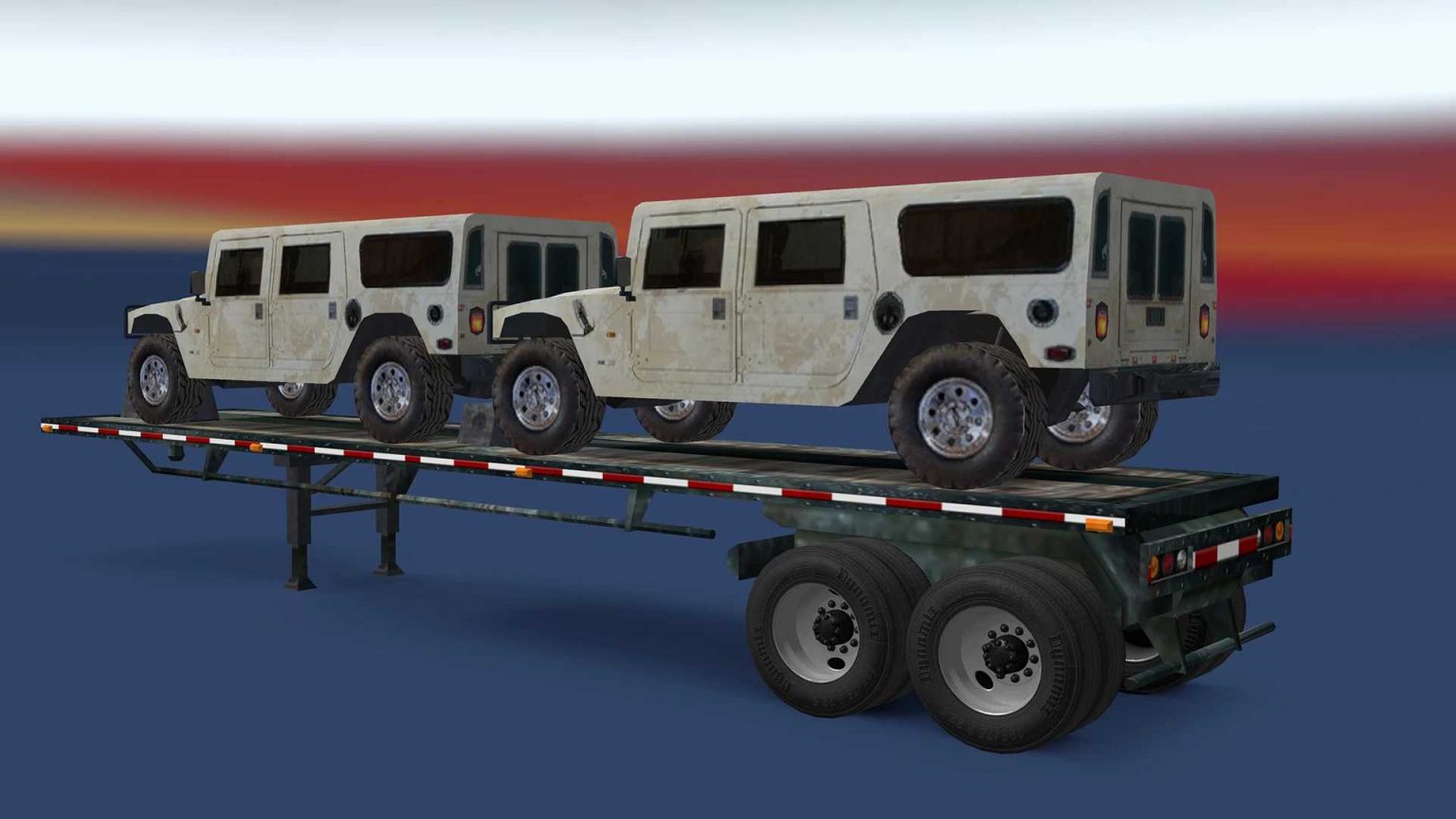 REMORQUE MILITAIRE HUMMERS 1.50 ATS - ETS2 Mod | ATS Mod