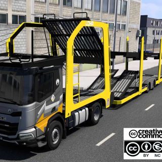CHÂSSIS DE TRANSPORTEUR DE VOITURES DAF XD v1.0 1.50.x ETS2 - ETS2 Mod ...