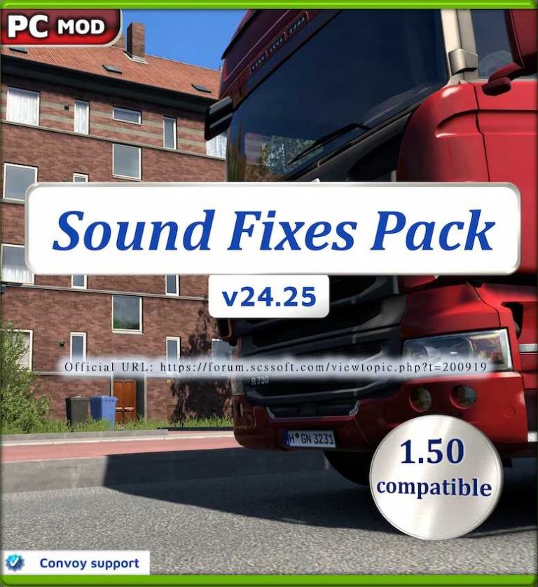 Pack de correctifs sonores v24.25 - Version stable ETS2 - ETS2 Mod | ATS Mod