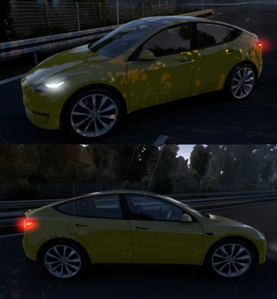 Tesla Model Y 1.3 1,50x ETS2 2022 - ETS2 Mod | ATS Mod