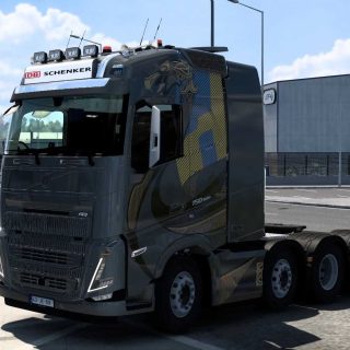 LIGHTBOX DB SCHENKER VOLVO FH 2022 SANAX 10 07 2024 v1.0 1.50 ETS2 - ETS2 Mod | ATS Mod