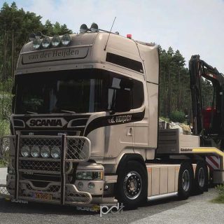 Scania R580 + Remorque Van der Heijden v4.0 1.50 ETS2 - ETS2 Mod | ATS Mod