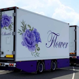 Scania S500 Flower Shuttle + remorque v2.0 ETS2 - ETS2 Mod | ATS Mod