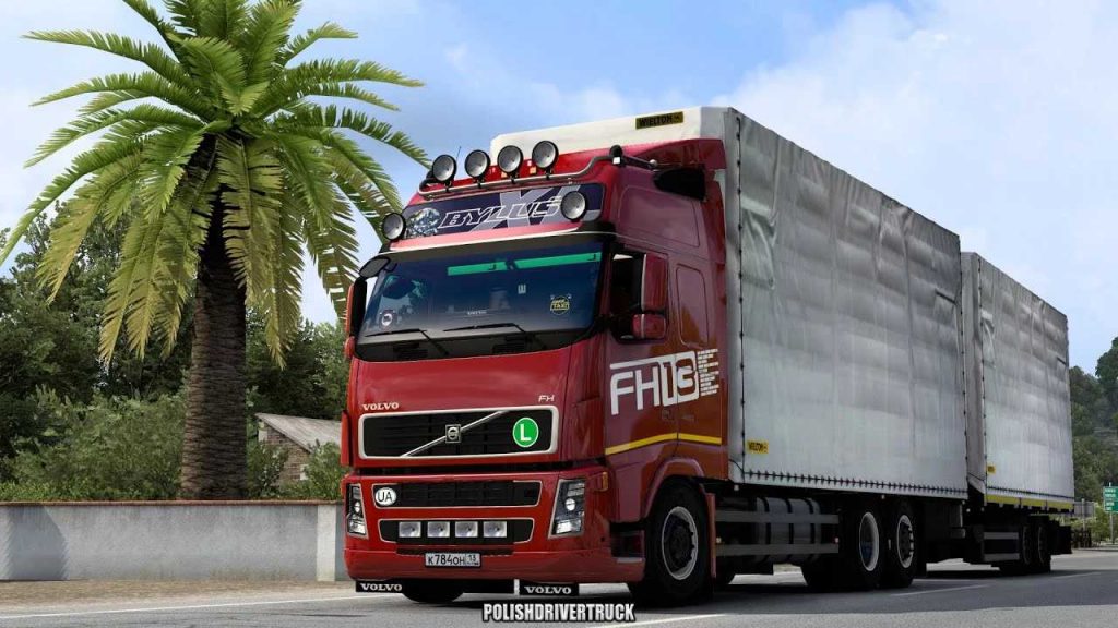 VOLVO FH13 460 ES avec remorque WIELTON Rework v7.0 ETS2 - ETS2 Mod ...