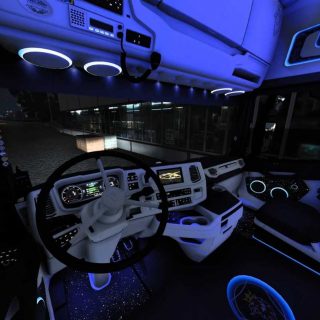 Intérieur Kingcustom BLUE STARS 1.47+1.51 ETS2 - ETS2 Mod | ATS Mod