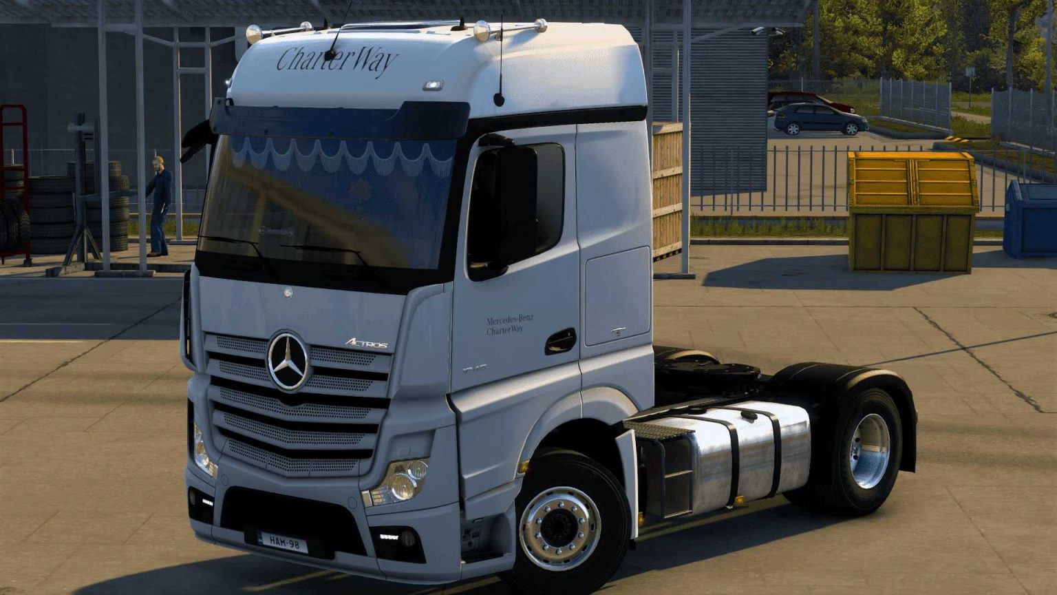 Mercedes Benz Actros Charter Way Skin v1.0 ETS2 - ETS2 Mod | ATS Mod