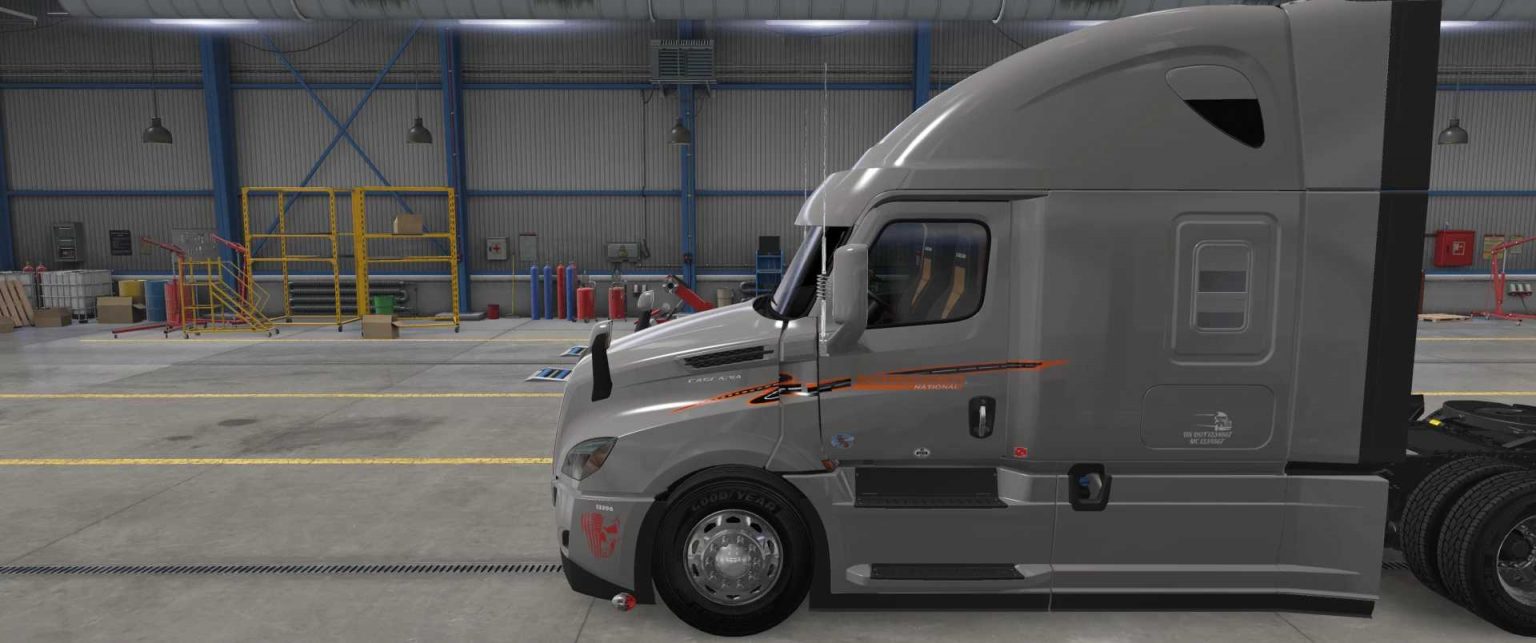 Skin Schneider Cascadia 72 RR v1.0 ATS - ETS2 Mod | ATS Mod