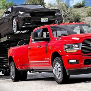 Dodge RAM 3500 (RVM) + Remorques v4.7 ETS2 - ETS2 Mod | ATS Mod