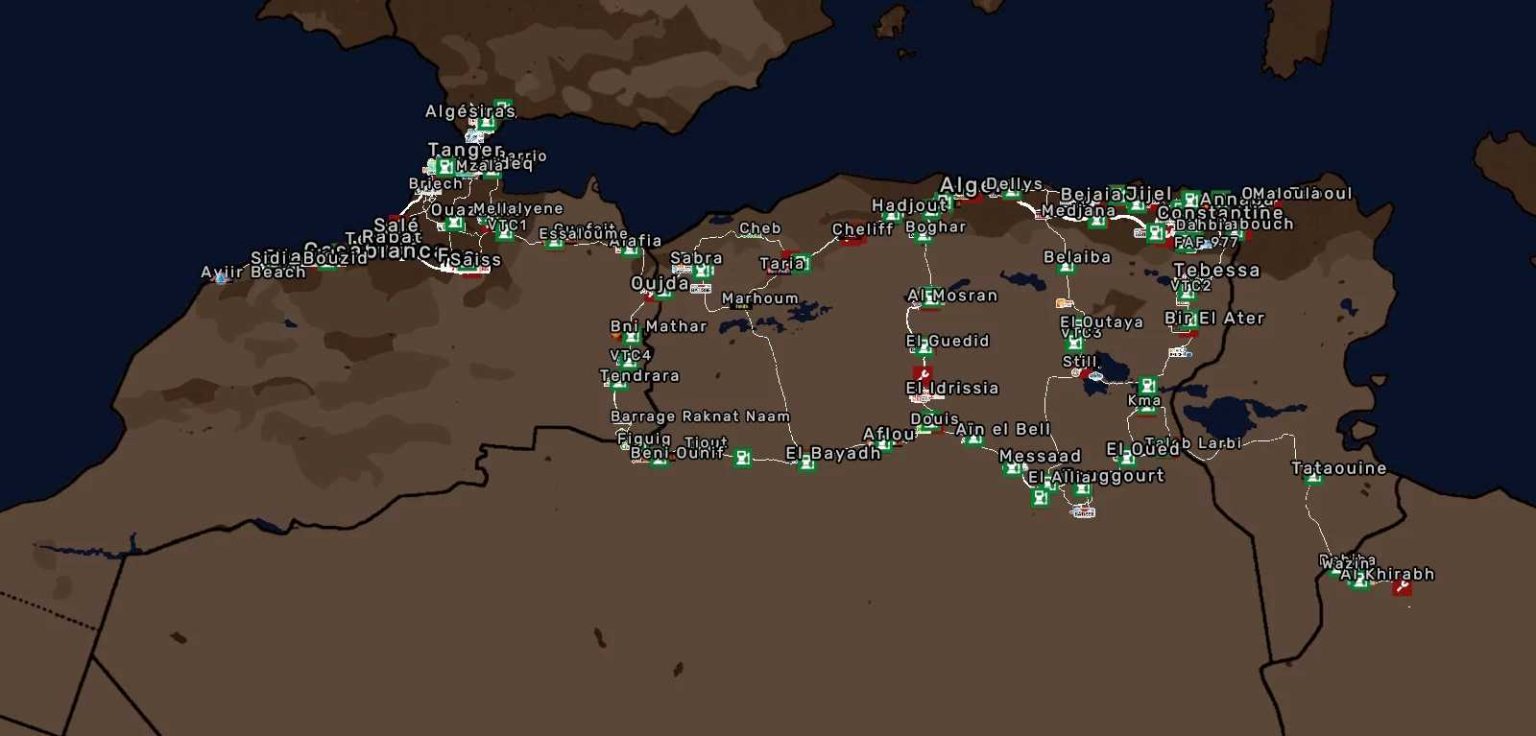 Carte de l'Eurafrique Grèce DLC v3.4 ETS2 - ETS2 Mod | ATS Mod