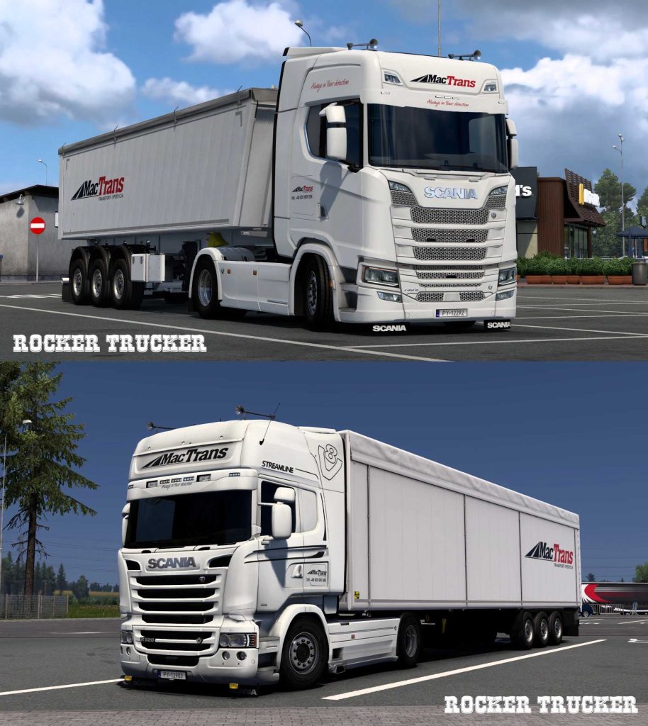 Pack de skins Mac-Trans v1.0 ETS2 - ETS2 Mod | ATS Mod