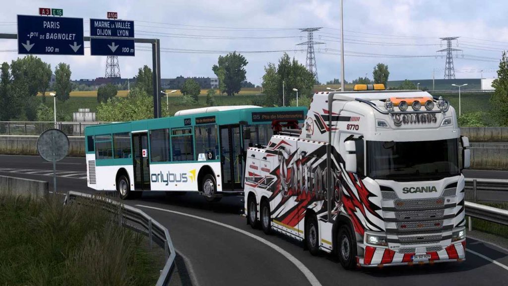 Modules complémentaires pour châssis de dépanneuse Scania NG S + remorque v1.0 1.53 ETS2 - ETS2 ...