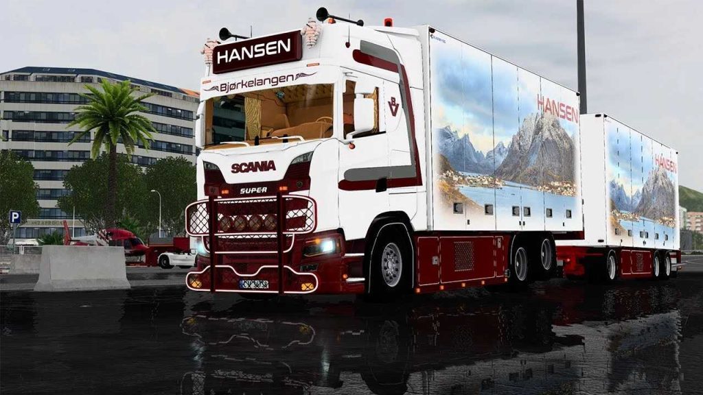 Scania S580 Hansen + Remorque v1.5 ETS2 - ETS2 Mod | ATS Mod