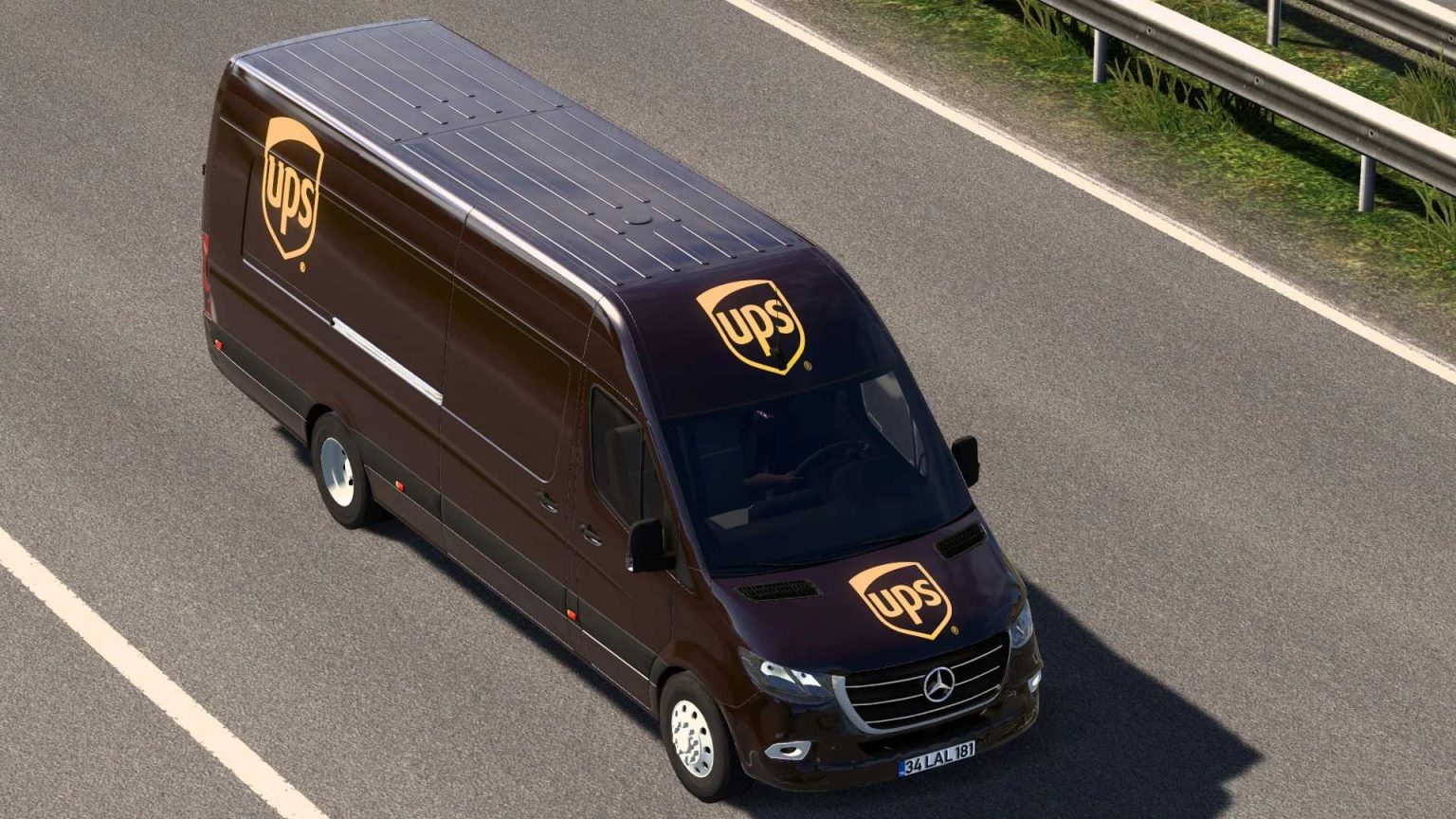 UPS MERCEDES-BENZ SPRINTER TRZPRO 23 04 2025 1.0 1.54 ATS - ETS2 Mod ...