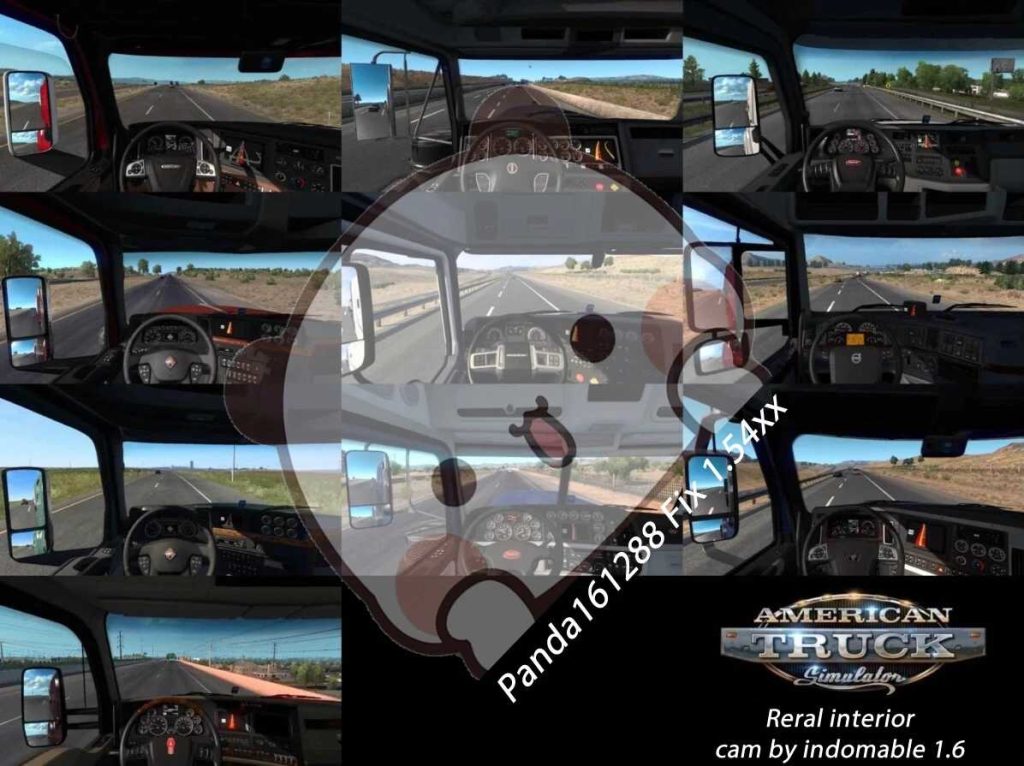 Caméras intérieures réelles par Indomable v1.5 ATS - ETS2 Mod | ATS Mod