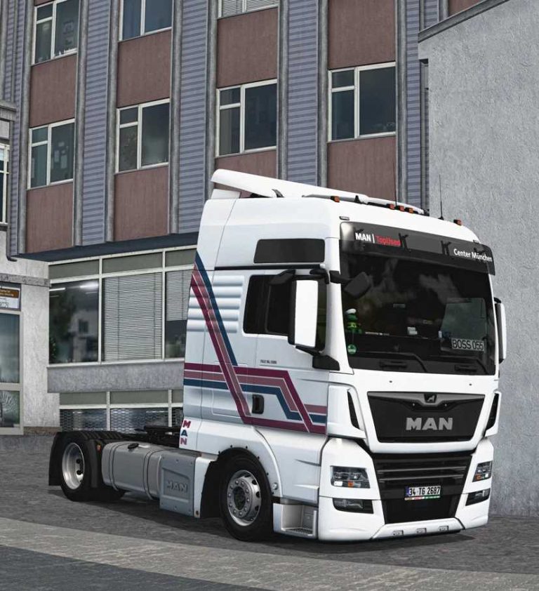 Skin personnalisé MAN TGX E6 par Gloover v1.0 ETS2 - ETS2 Mod | ATS Mod