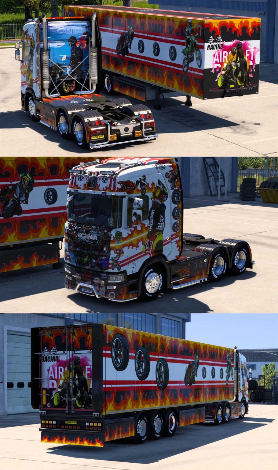 Mise à jour de la version 1.55 du jeu Scania Bike Riders pour ETS2 ...