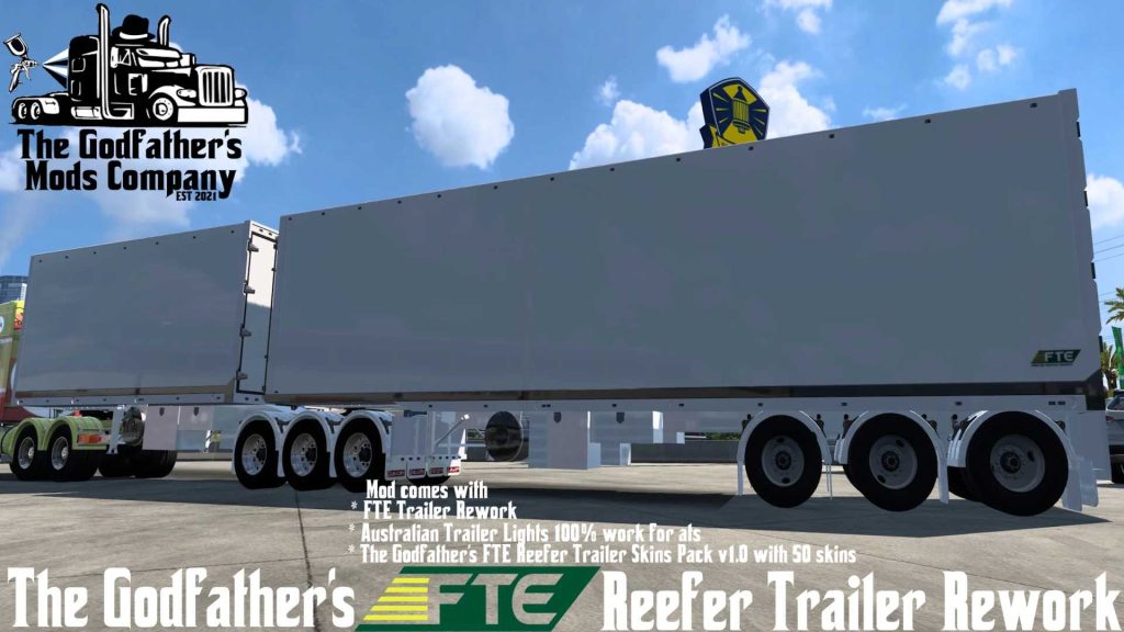 Le Mega Pack Reefer Trailer du Parrain v1.0 ATS - ETS2 Mod | ATS Mod