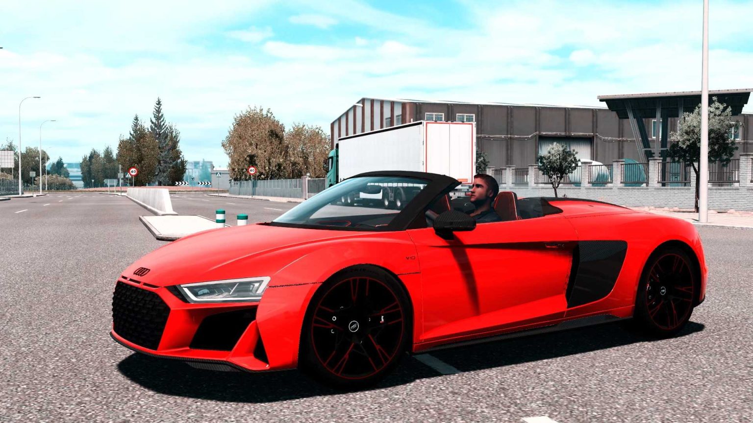 Audi R8 V10 Spyder v1.3 1.55x ETS2 2021 - ETS2 Mod | ATS Mod