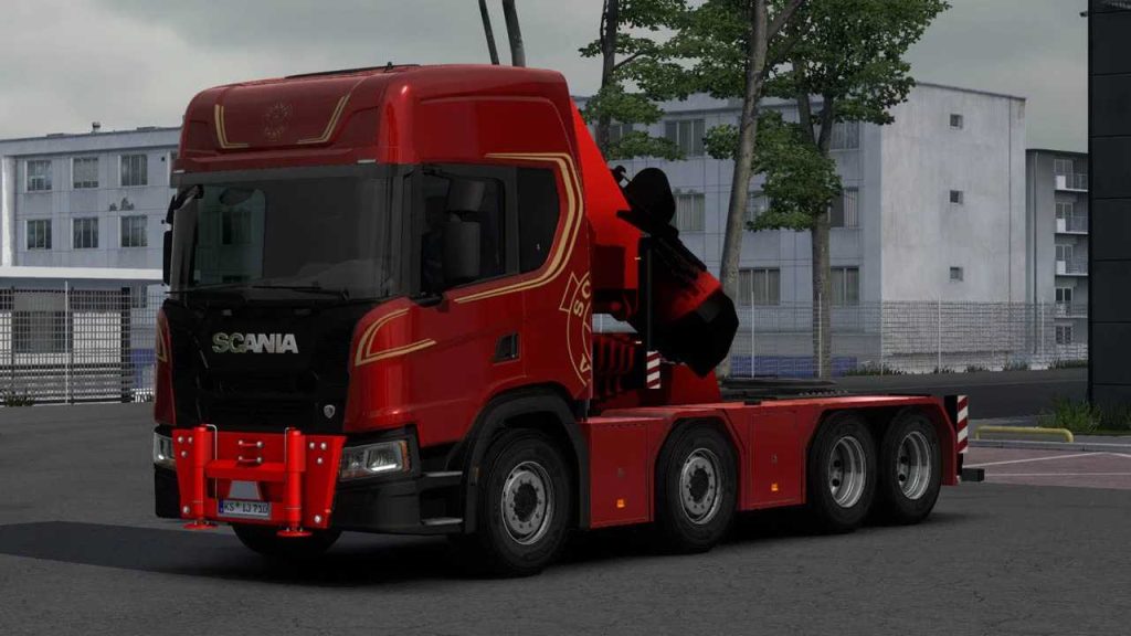 Module complémentaire de châssis de grue Scania NG PGRS v1.56 ETS2 ...