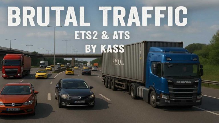 Trafic brutal - V6.6 1.56 ETS2 - ETS2 Mod | ATS Mod