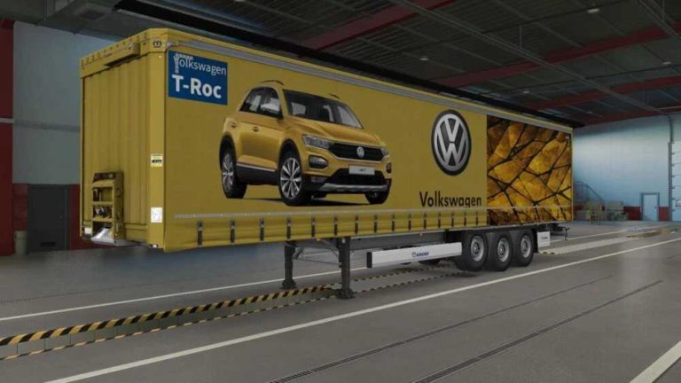 Skin Volkswagen Krone ProfiLiner – T-Roc Gold Edition v1.0 ETS2 - ETS2 ...