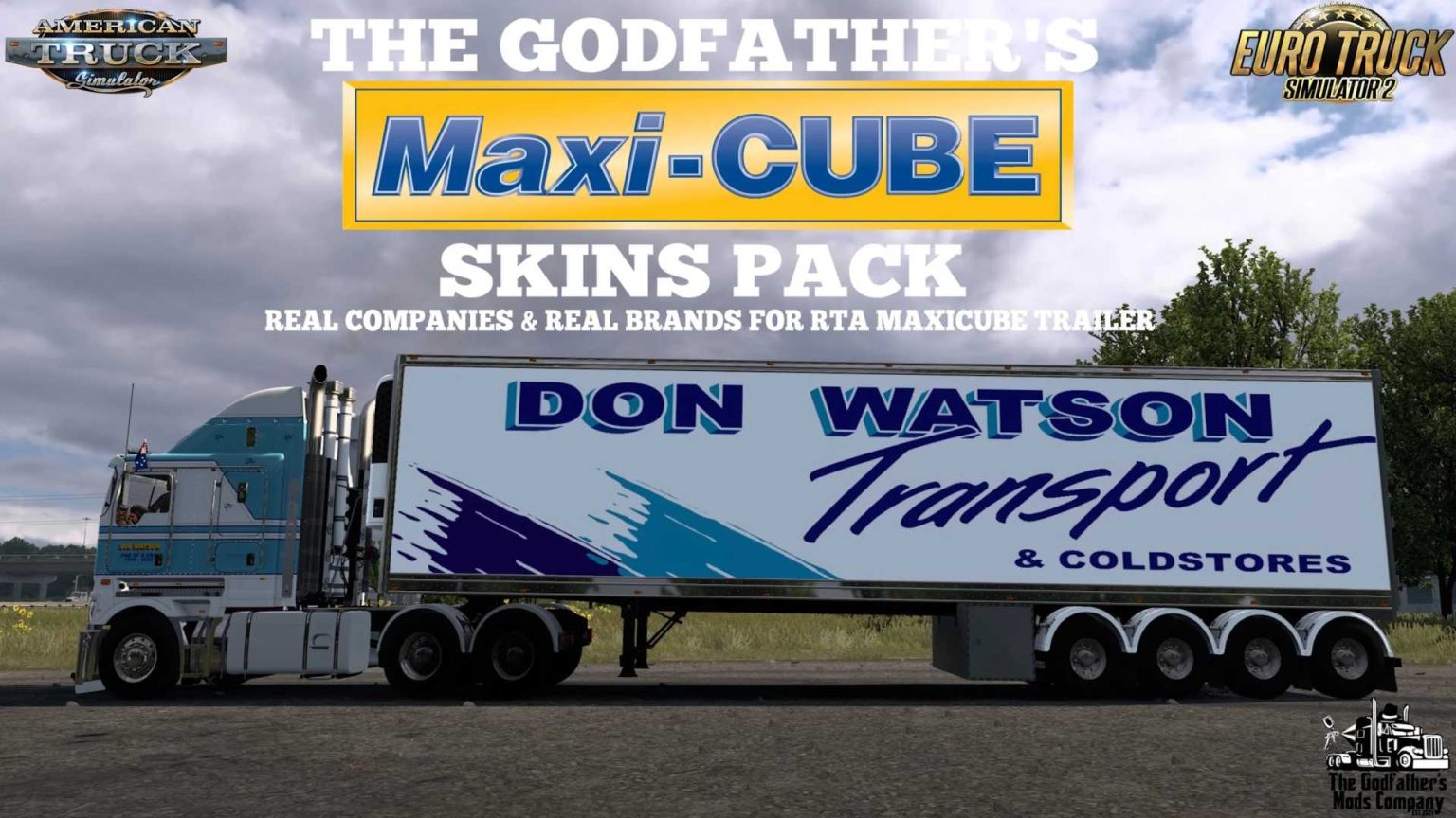 Pack de skins pour la remorque Maxicube du Parrain v1.0 ATS - ETS2 Mod ...