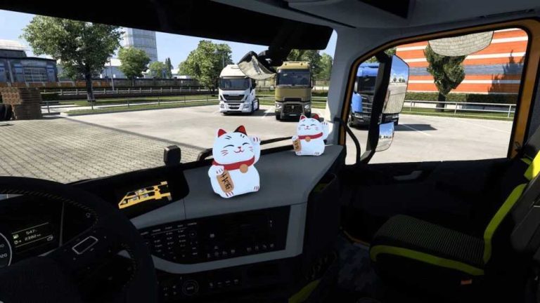 Chat chanceux Maneki Neko v1.0 ETS2 - ETS2 Mod | ATS Mod