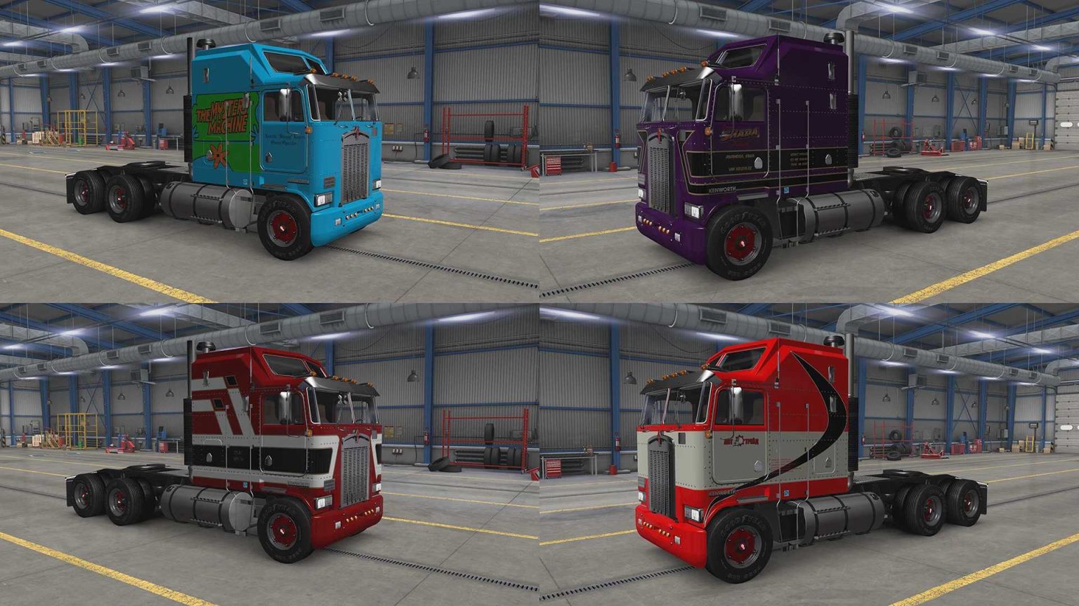 Pack de skins Kenworth K100 v7.0 ATS - ETS2 Mod | ATS Mod