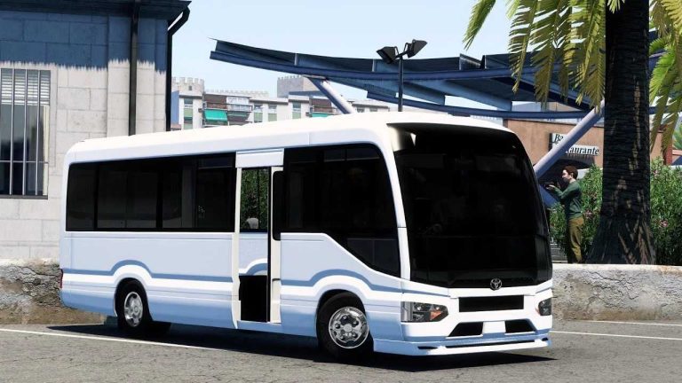 Toyota Coaster G4 2022 Autobus v1.0 ETS2 - ETS2 Mod | ATS Mod