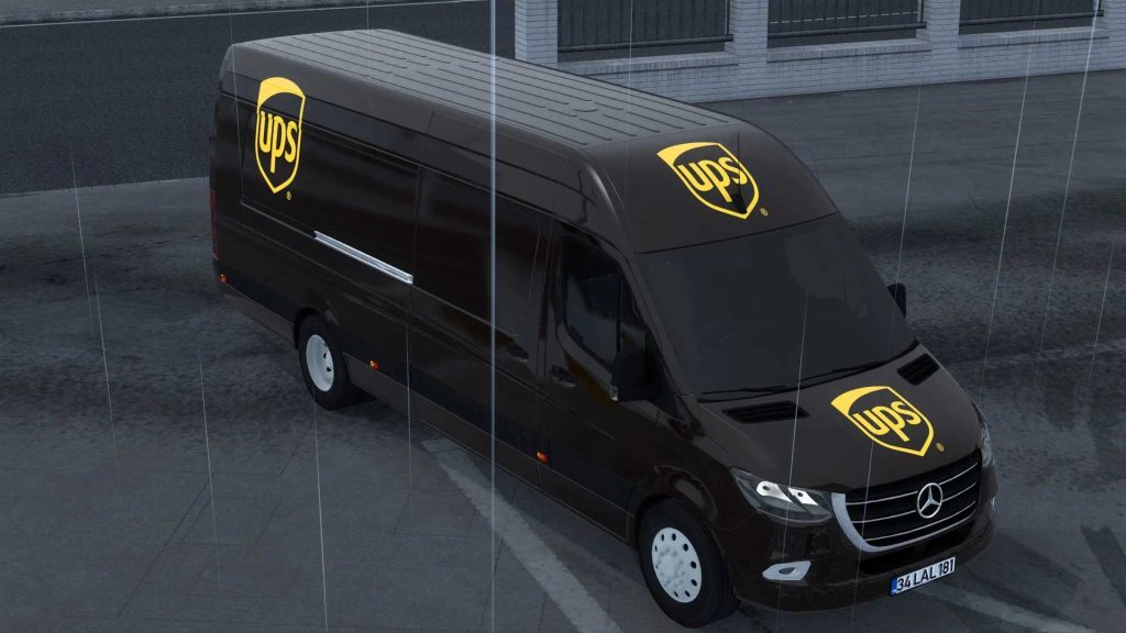 UPS MERCEDES-BENZ SPRINTER TRZPRO 03 01 2025 v1.0 1.50 1.57 ETS2 - ETS2 ...