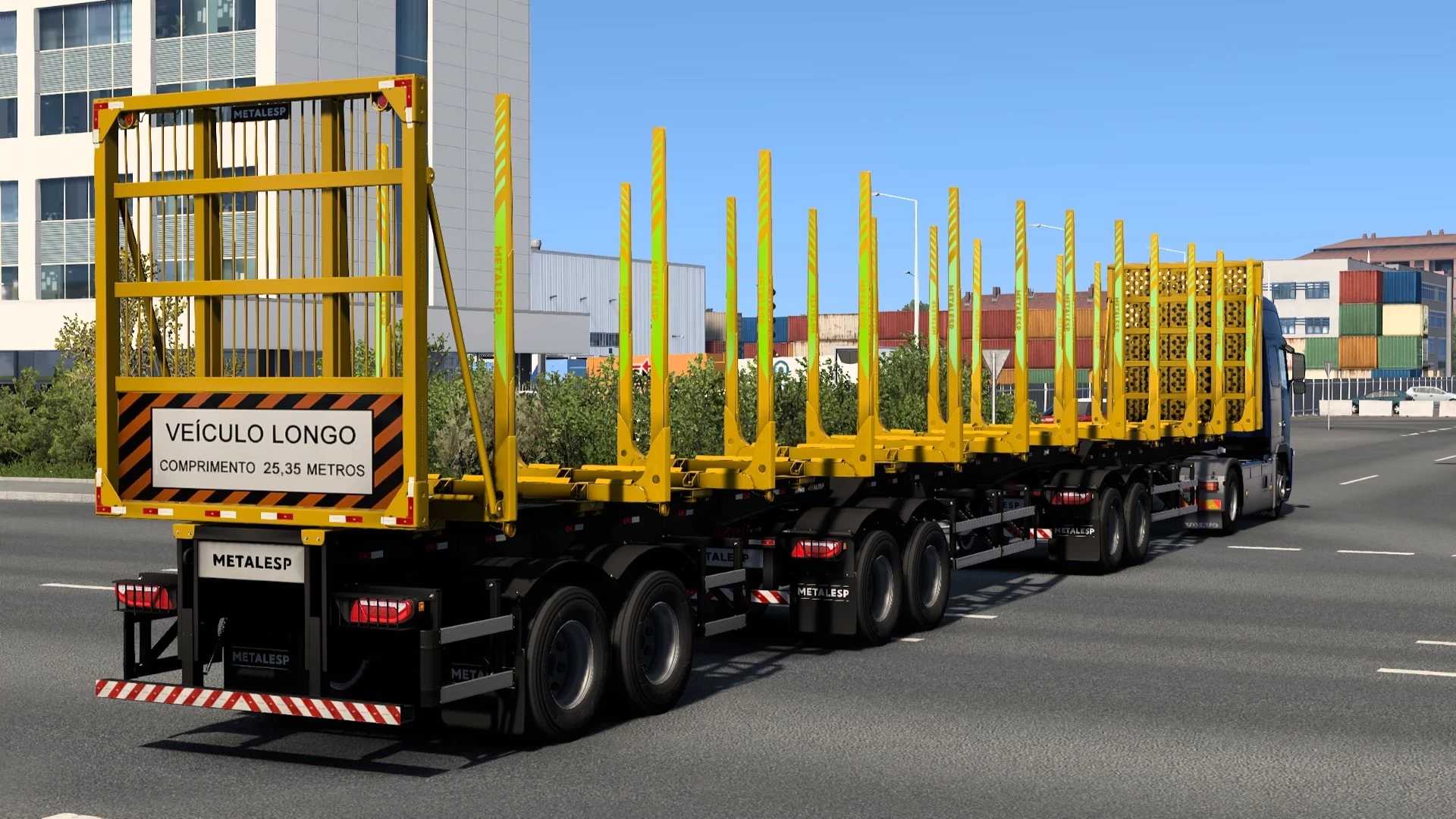 Metalesp Tri-Trem Florestal XForce v1.0 ETS2 - ETS2 Mod | ATS Mod