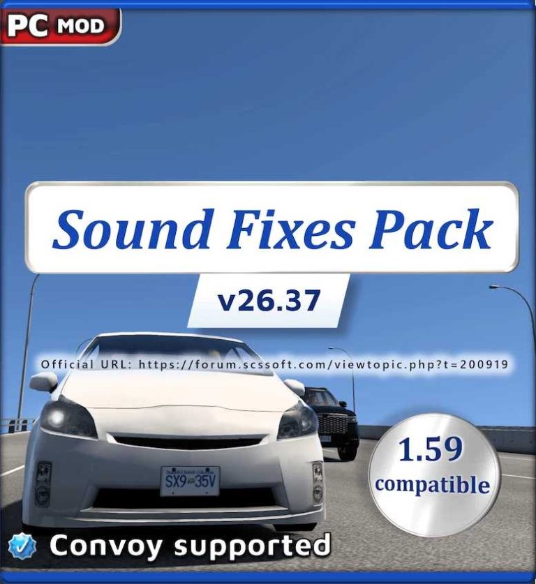 Pack de correctifs sonores v26.37 ATS - ETS2 Mod | ATS Mod
