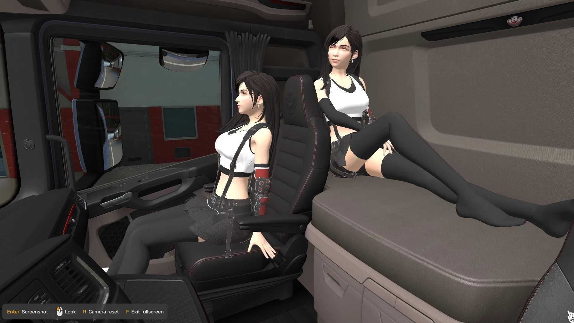 Tifa Lockhart Copilote v1.59 ETS2 - ETS2 Mod | ATS Mod
